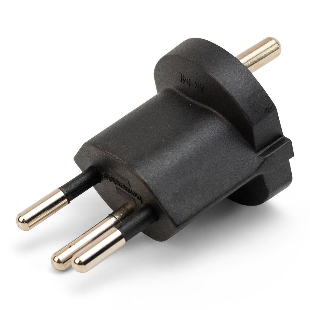 Fixadapter Typ 12 Schuko CEE 7/7 Schwarz – Flexibler Adapter für ...